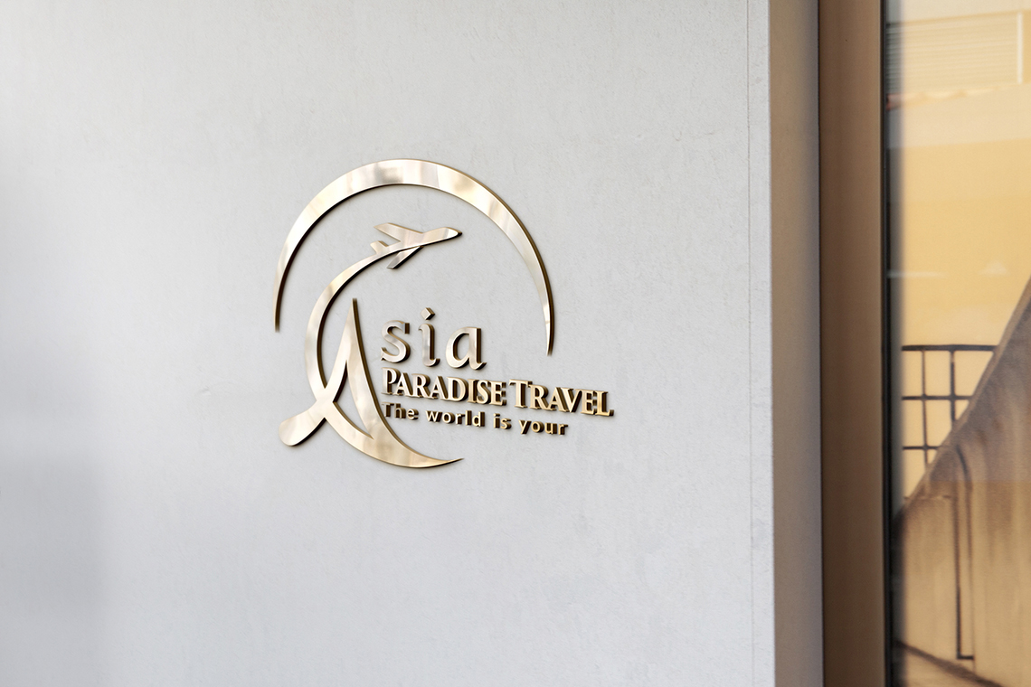 Asia Travel - Thiết kế logo thương hiệu du lịch Asia Travel