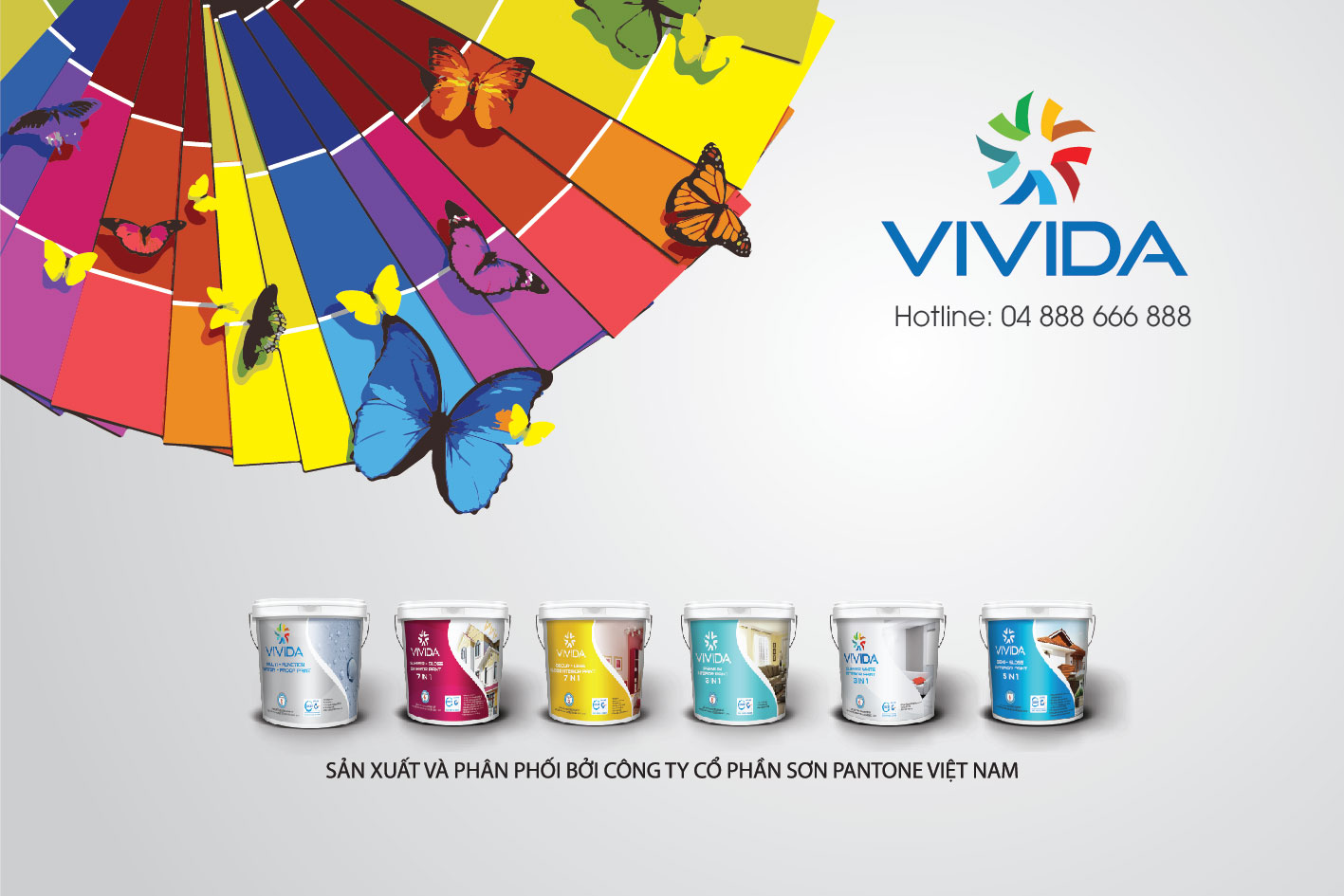 VIVIDA - Sáng tạo tên thương hiệu và thiết kế nhận diện sơn VIVIDA