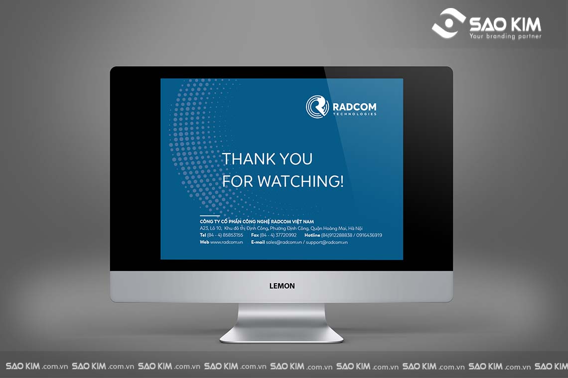 RADCOM - Thiết kế logo, bộ CIP Công ty RADCOM Việt Nam